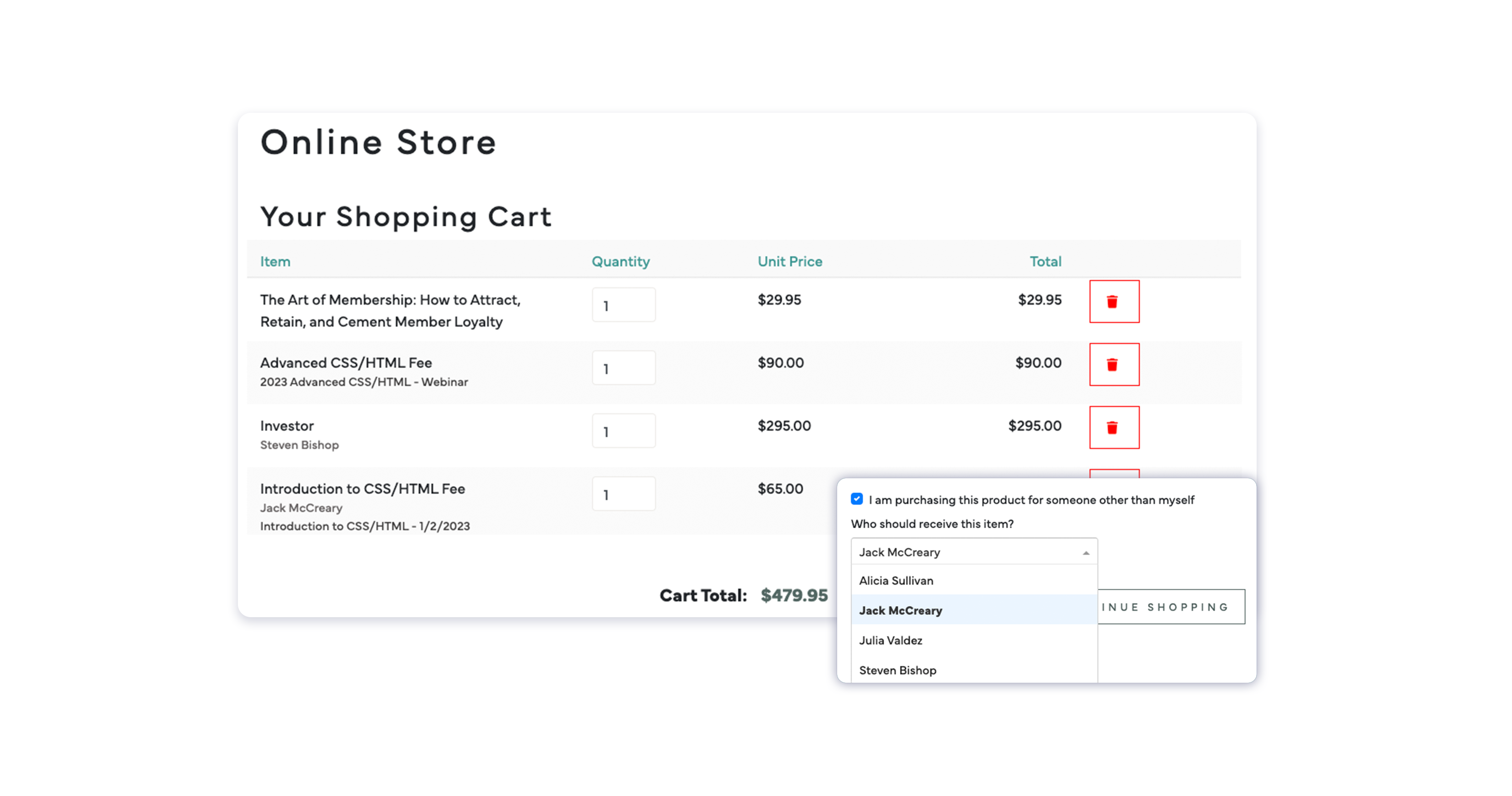 Universal Shopping Cart: Purchase Multiple Products at Once
